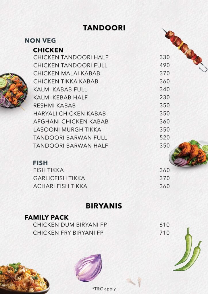 Menu – Biryanis Lounge