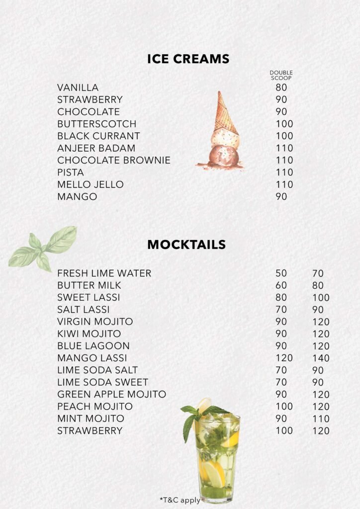 Menu – Biryanis Lounge